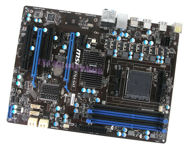 MSI 970A-G43 MOTHERBOARD Socket AM3/AM3+ AMD 970 DDR3 DIMM ATX USB3.0 RJ45 £66.82 - PicClick UK