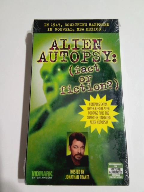 ALIEN AUTOPSY FACT Or Fiction Vhs Tape Nip Sealed EUR 13,81 - PicClick FR