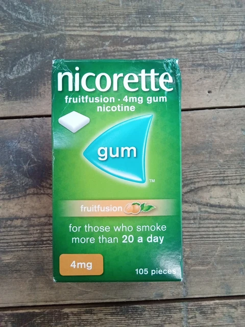NICORETTE FRUIT FUSION Chewing Gum 4mg - 105 Pieces £12.99 - PicClick UK