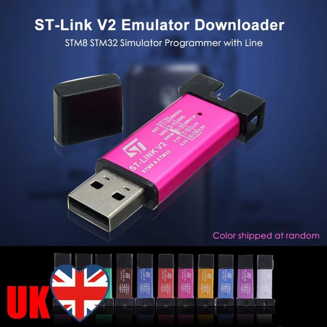 St Link V2 Simulator Download Programmer Programming With Cover Stm8 Stm32 £5 15 Picclick Uk