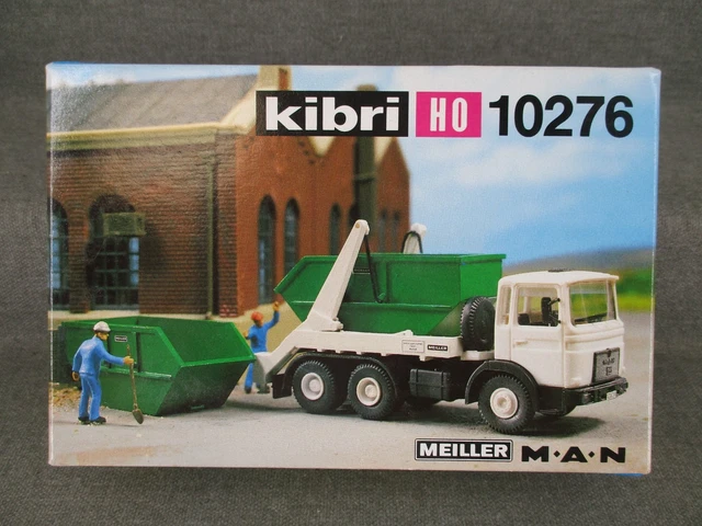 KIBRI SPUR H0 10276 Bausatz MAN Meiller Anhänger Absetzkipper ungebaut ...