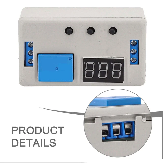 ENERGY EFFICIENT DIGITAL Timer Relay 12V with LED Display and Timing ...