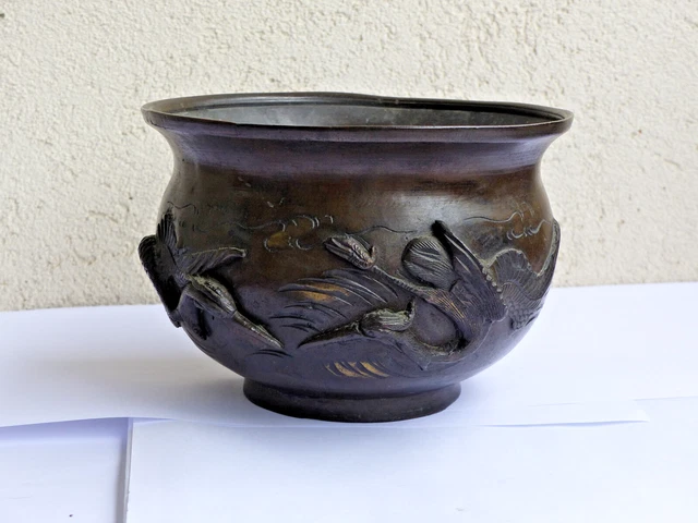 CACHE-POT ANCIEN ART d'Asie en bronze EUR 5,00 - PicClick FR