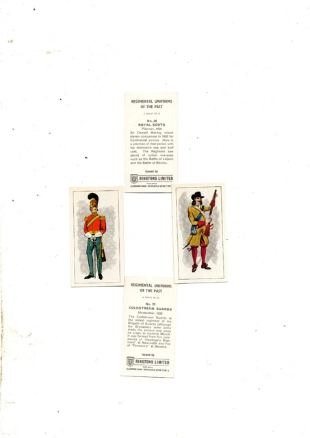 REGIMENTAL UNIFORMS OF The Past Full Set 25 Cards Issued 1966 By ...