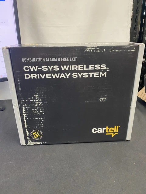 CARTELL CW-SYS WIRELESS Driveway Exit System Vehicle Sensor Detector ...