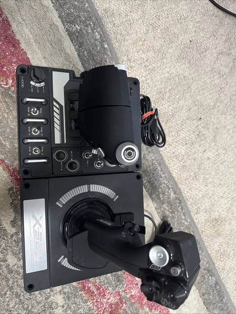 LOGITECH X56 HOTAS Advanced Control Flight System Throttle Control $206 ...