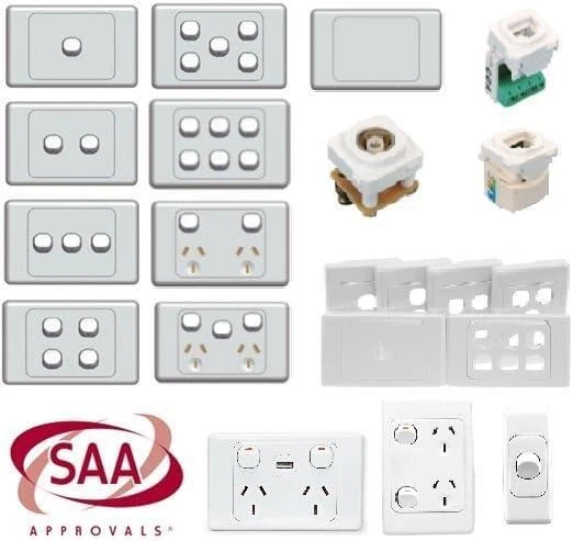 SINGLE POWER POINT GPO 240V 15A Australian SAA Approval Compatible with ...