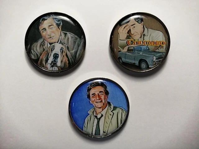 PIN'S SERIE 3 pins COLOMBO PETER FALK columbo avec son chien et sa ...