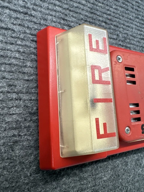 SIMPLEX 4903-9101 + 2901-9838 Fire Alarm Horn Strobe Combo Tested 24VDC ...