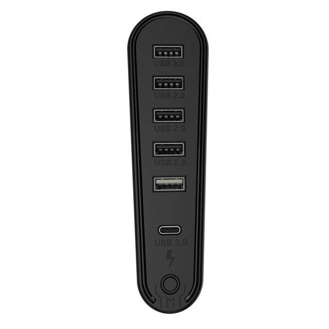 USB HUB 6 Ports for PS5 Pro Slim RGB Charging Station with C and A ...
