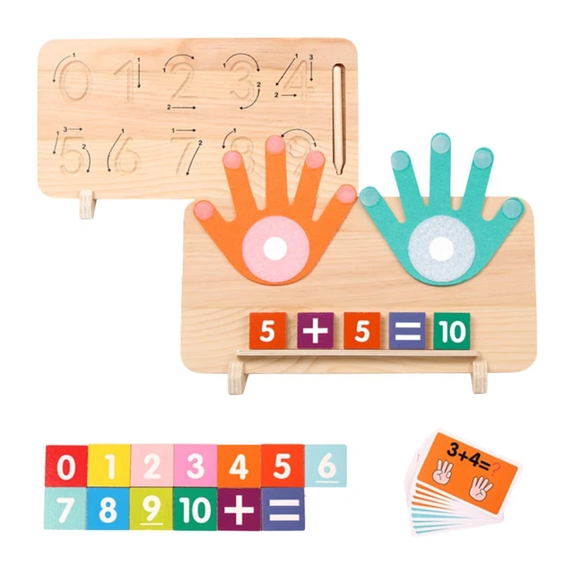 JEU DE MATHÉMATIQUES fait à la main le doigt jouet mathématiques pour ...