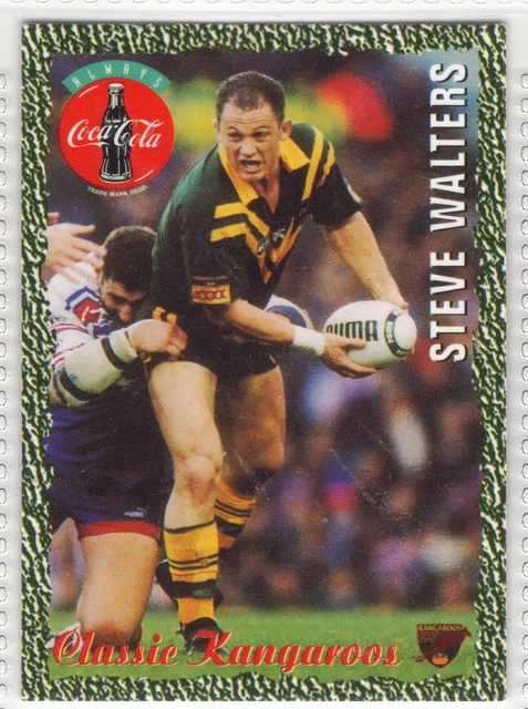 AUSTRALIAN COCA-COLA RUGBY League Card 1995 Steve Walters EUR 3,71 ...