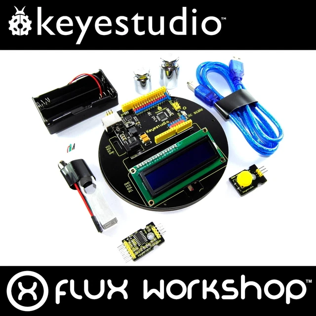 KEYESTUDIO 5KG ÉLECTRONIQUE Échelle Kit KS0087 DIY HX711 ATmega328P EUR ...