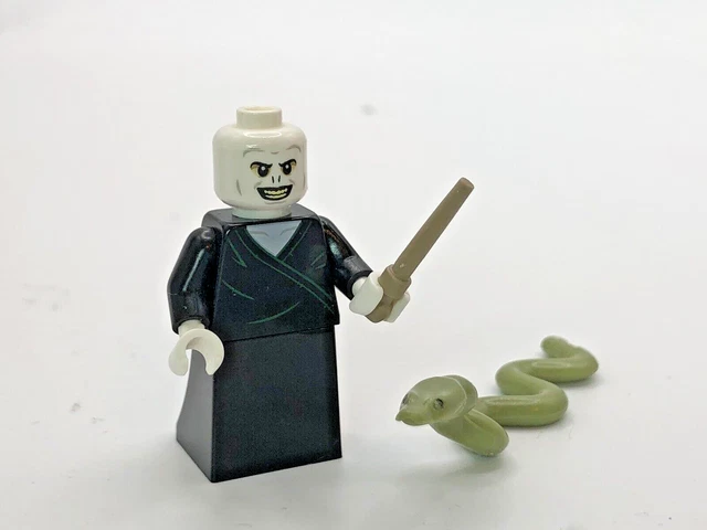 LEGO HARRY POTTER Voldemort Minifigure - HP197 + con serpente Nagani ...