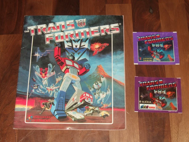 TRANSFORMERS 1986 COMPLETE Panini Sticker Album and Transformers Panini ...