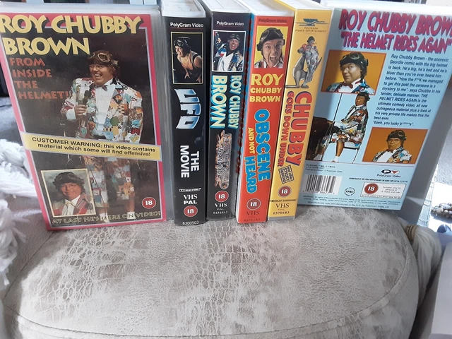 BUNDLE OF (6) ROY CHUBBY BROWN VHS VIDEOS VERY GOOD CONDITION comedy ...