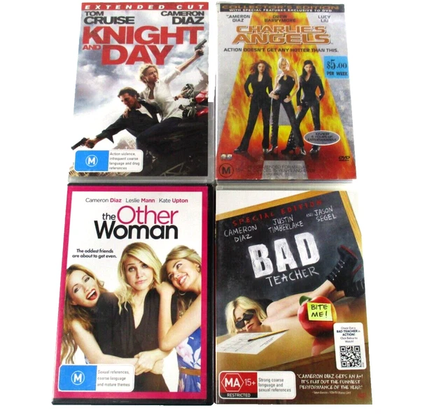 CAMERON DIAZ BUNDLE 4x DVD MA15+ PAL R4 20th C Fox and Columbia Tested ...