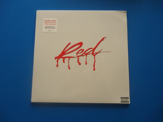 PLAYBOI CARTI WHOLE Lotta Red LP (2025) NEW Red Vinyl Shrink Wrap Tear ...