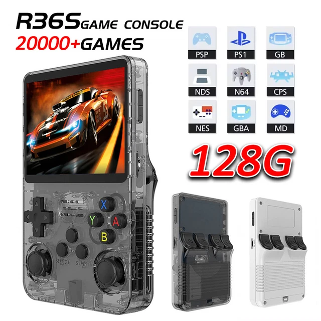 R36S RETRO HANDHELD Video Game Console Linux System 3.5 Inch IPS Screen ...