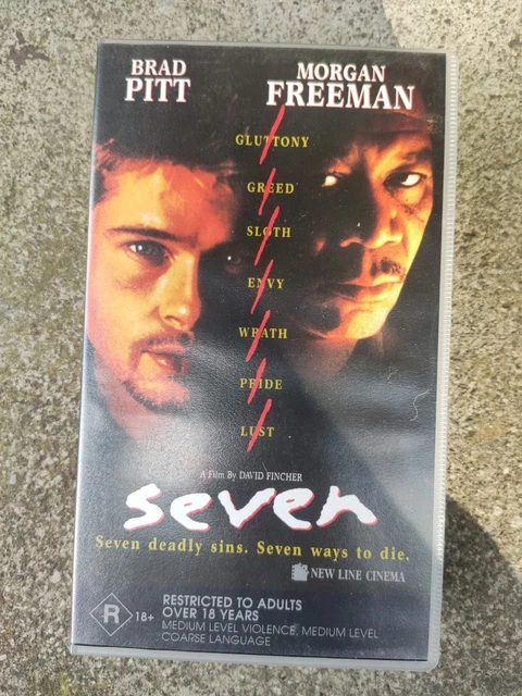 SEVEN - PAL VHS 1994 - Brad Pitt Morgan Freeman Se7en $29.00 - PicClick AU