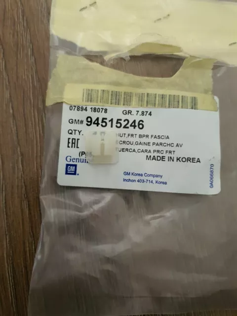 GENUINE GM MULTI-PURPOSE Nut 94515246 £8.09 - PicClick UK