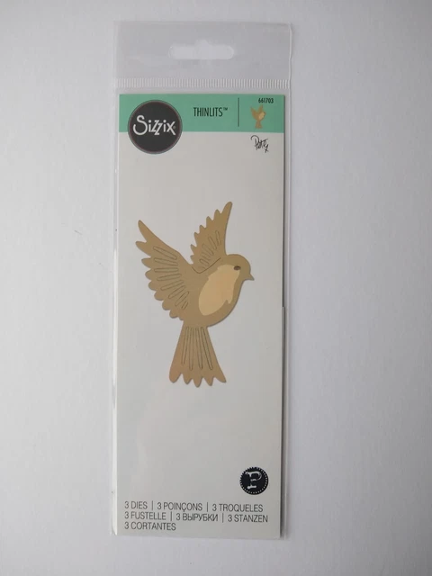 SIZZIX THINLITS DIE Natural Bird by Pete Hughes 661703 Cardmaking Die Cutting £5.90 - PicClick UK
