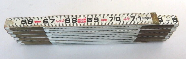 LUFKIN FOLDING 6 Foot Wooden Ruler Number 066F £8.54 - PicClick UK