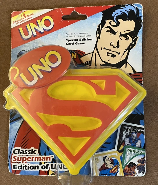 2006 DC SUPERMAN Special Edition Uno Card Game w/ Exclusive Battle Card ...