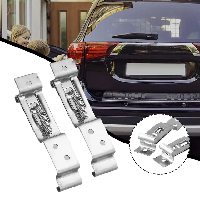 2X VOITURE PLAQUE D'Immatriculation Cadre Support Remorque Clips à ...