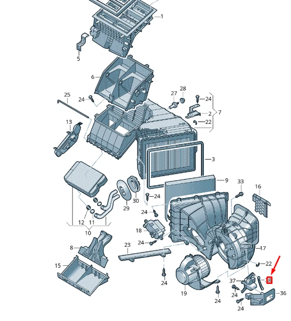 NEUF VW TRANSPORTER T6 Recirc. Fonctionnement D'air Motor Coupling Tod ...