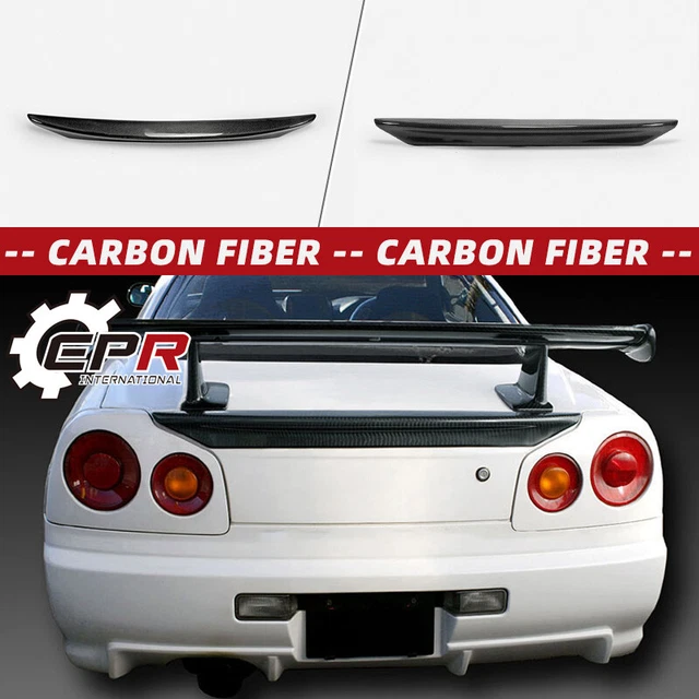 NEW REAR TRUNK Spoiler For Nissan Skyline R34 GTR GTT MIN Style Carbon ...