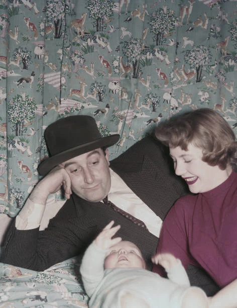 PETER SELLERS , British comedian and actor, poses with his wife- 1954 ...