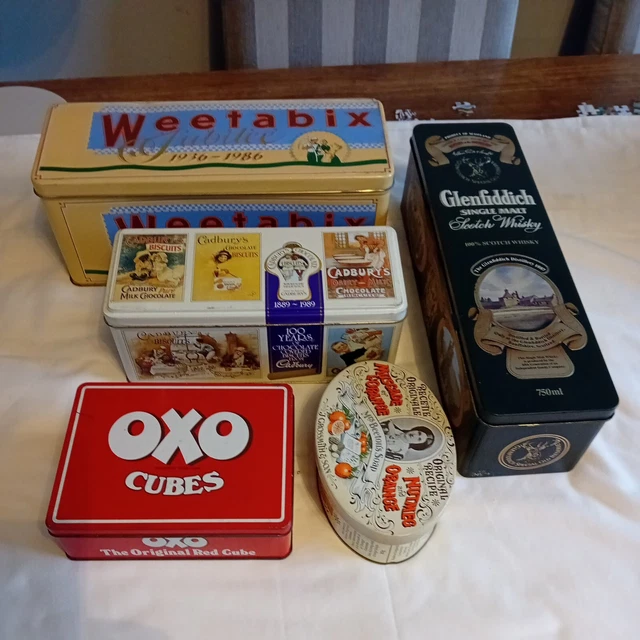 VINTAGE WEETABIX JUBILEE Tin - 1936-1986 ,& Oxo, Cadbury, Glenfidditch ...