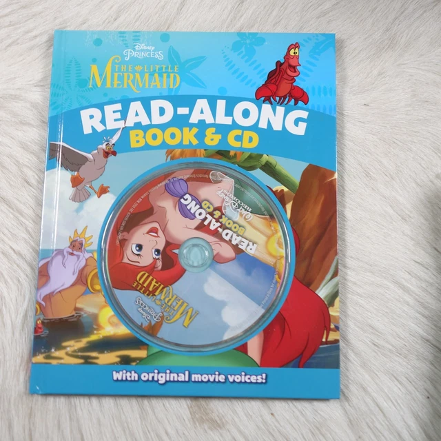 THE LITTLE MERMAID read along book and cd hardcover large cd book ...