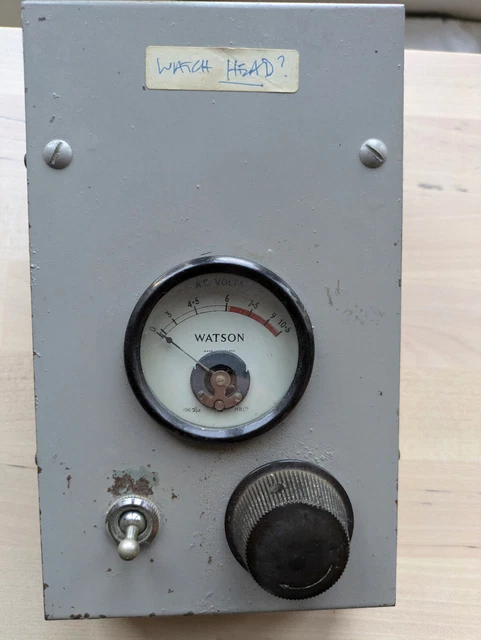 VINTAGE WATSON MICROSCOPE Light Power Supply for Spares or Repairs £1. ...