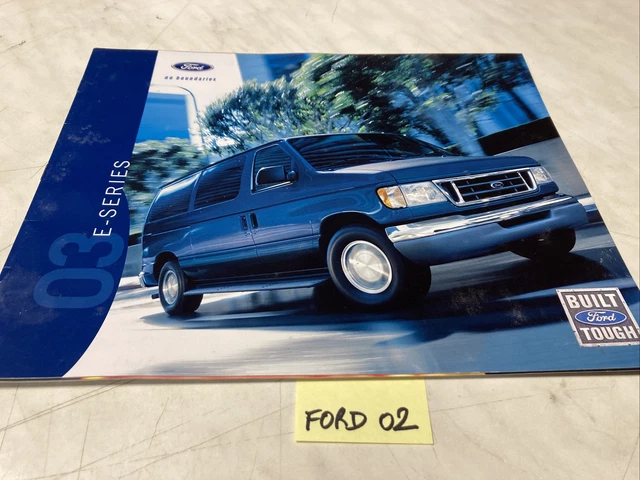 FORD VAN E series 2003 Prospectus Brochure Of Sale Catalogue ...