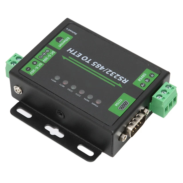 RS232/RS485 TO ETHERNET Converter Double Serial Ports High Speed Low Power H BST £51.04 ...