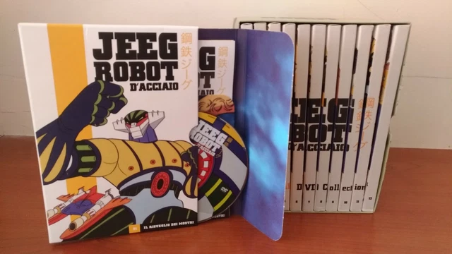 BOX COFANETTO 12 DVD «JEEG ROBOT D'ACCIAIO» Go Nagai Collection serie ...