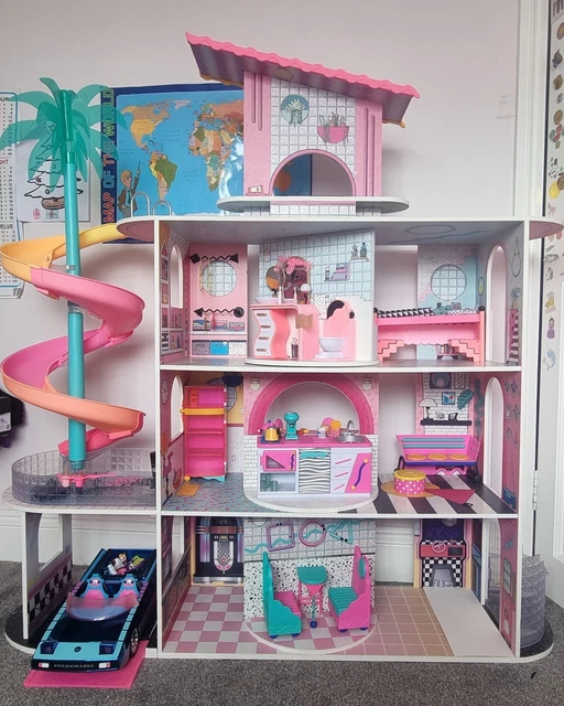 LOL DOLLS HOUSE With Rotating Floors And Pool Car £78.68 - PicClick UK