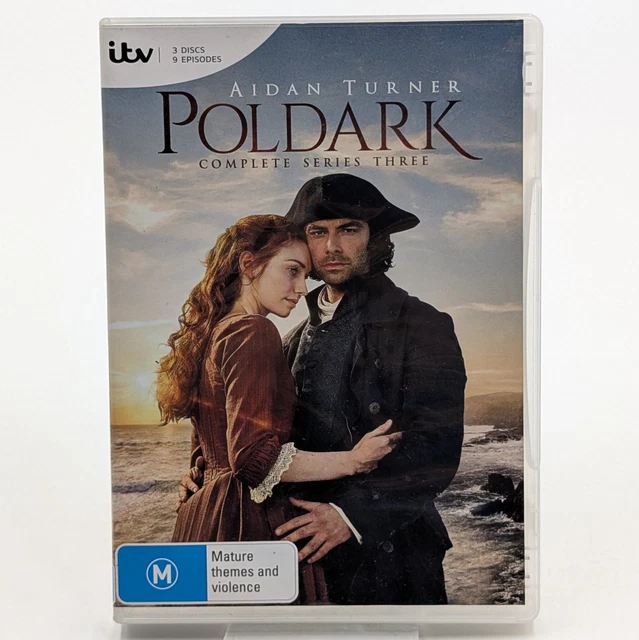 POLDARK COMPLETE SERIES 3 DVD 3 Disc Set Aidan Turner ITV Drama Region ...
