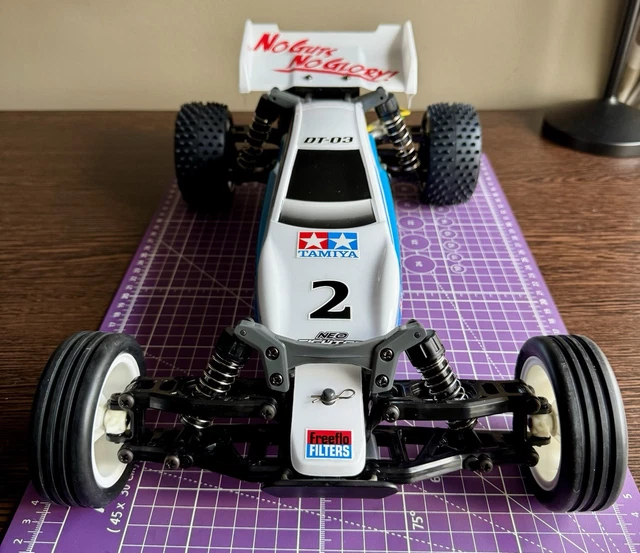 TAMIYA NEO FIGHTER Buggy DT-03 with ESC Torque Tuned motor Oil Filled ...
