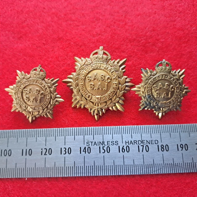 SOUTH AFRICAN SERVICE Corps Cap & Collar Badges KC - Africa £11.99 ...