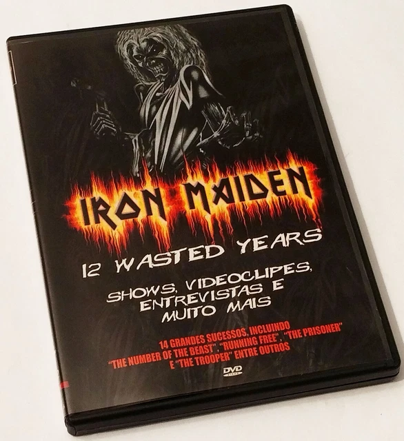 IRON MAIDEN DVD 12 Wasted Years VERY RARE Brazil Import Maiden ...