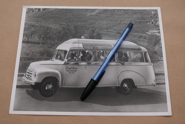 1950'S OPEL BLITZ OMNIBUS AUTOCAR Photo Foto Presse Originale Brochure ...