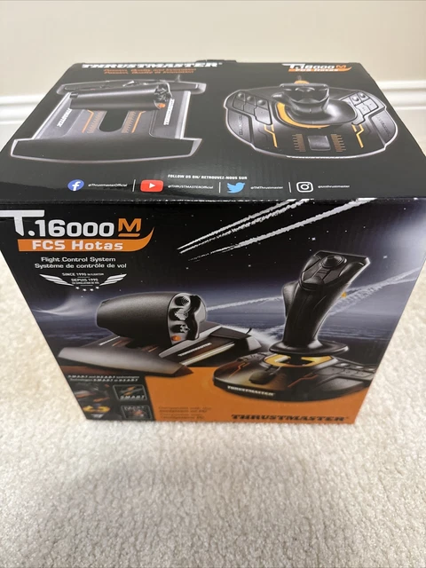 THRUSTMASTER T.1600M FCS Hotas Joystick and Throttle - Black, No ...