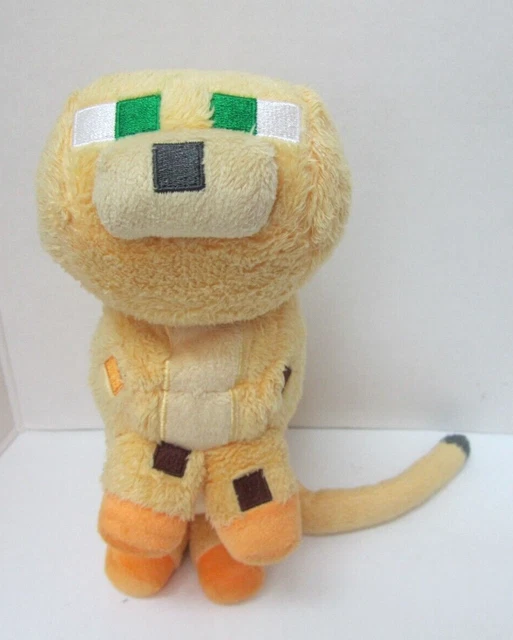 MINECRAFT OCELOT PLUSH Toy 10”JINK Mojang Stuffed Animal Yellow Cat £9. ...