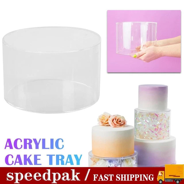 ACRYLIC FILLABLE CLEAR Tier Cake Separator / Cake Stand ` F4L9 £15.97 ...