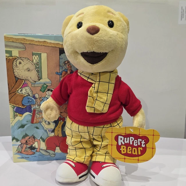 RUPERT BEAR SOFT Toy New TALKING New With Tags Soft Toy Retired Rare 14" £99.50 - PicClick UK