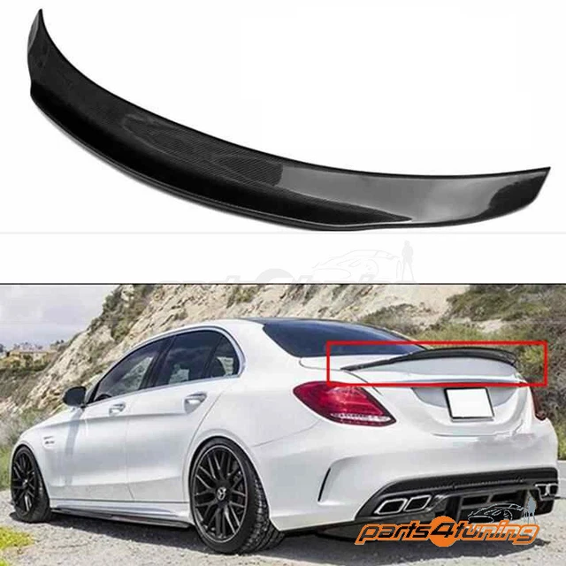 MERCEDES C CLASS W205 Sedan 15-21 Rear Trunk Spoiler Wing Gloss Black ...