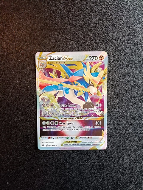CARTE POKÉMON ZACIAN Vstar 096/159 EB12.5 Zenith Supreme FR Neuf EUR 8 ...